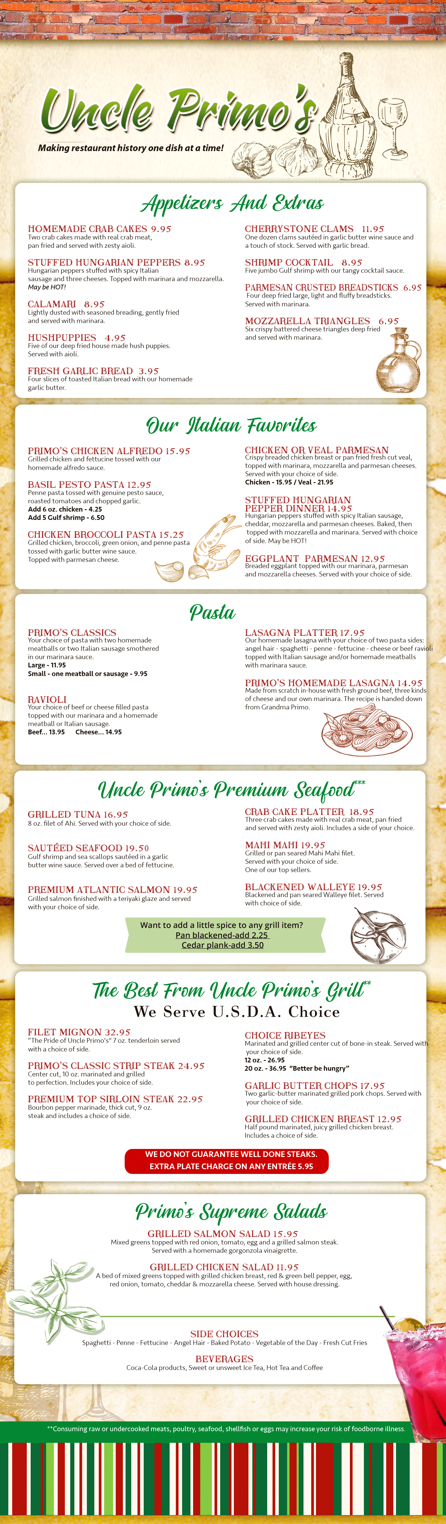 Menu – Uncle Primos